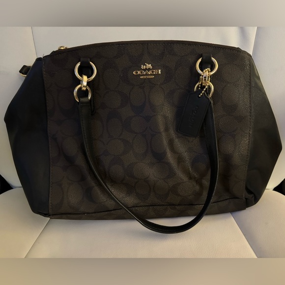 Coach | Bags | Coach Signature C Brown Handbag | Poshmark
